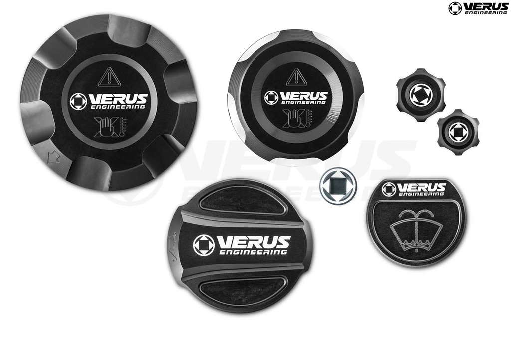 Engine Bay Fluid Cap Kit - Mk5 Toyota Supra | Verus Engineering