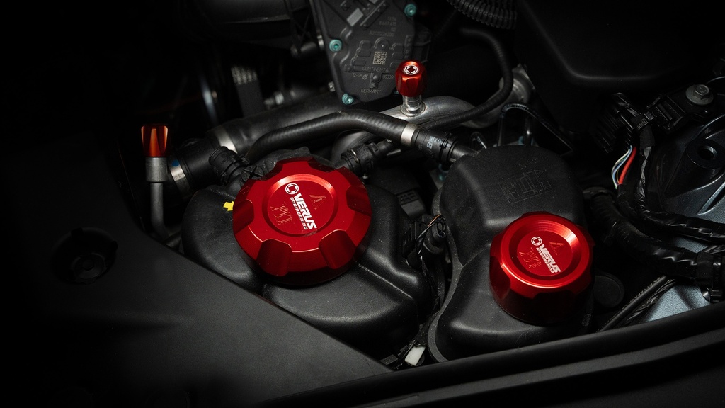 Engine Bay Fluid Cap Kit - Mk5 Toyota Supra | Verus Engineering