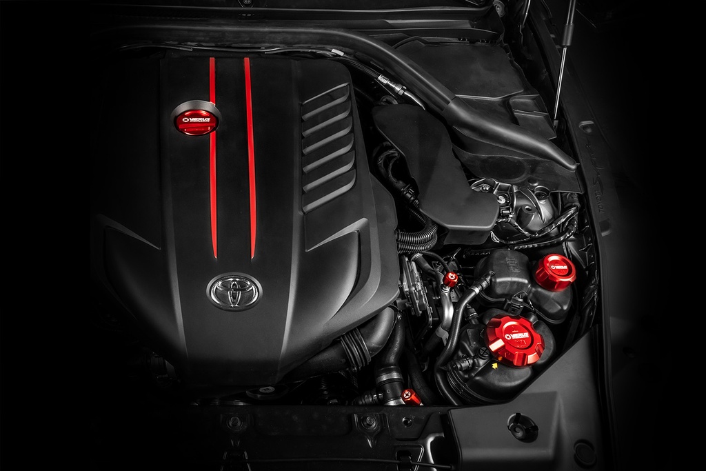Engine Bay Fluid Cap Kit - Mk5 Toyota Supra | Verus Engineering
