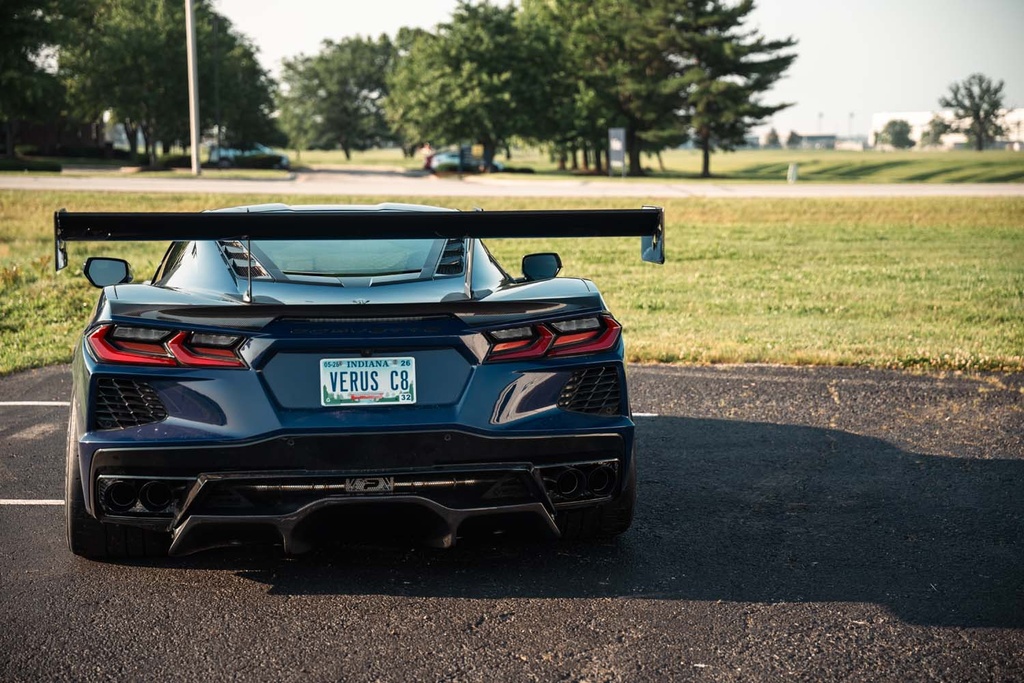 Swan Neck V1X Rear Wing Kit - Corvette Stingray (C8) | Verus Engineering