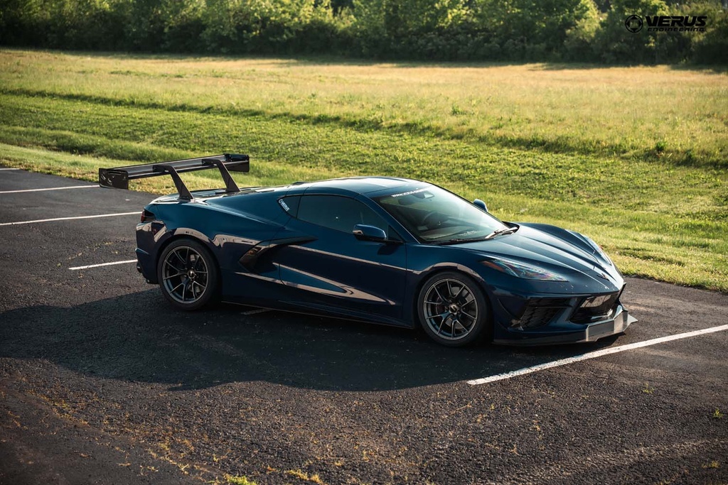 Swan Neck V1X Rear Wing Kit - Corvette Stingray (C8) | Verus Engineering